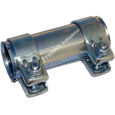 2x Auspuff Rohrverbinder für Auspuffanlage Ø41,5x125mm